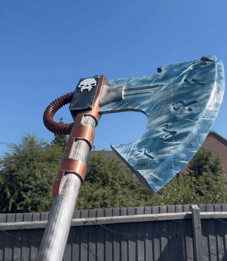 🛰 Space Wolves Inspired Frost Axe・ STL File for 3D printing・Cults