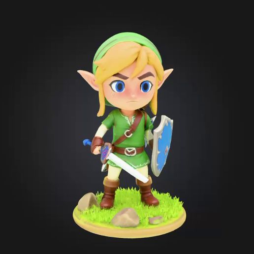 🦸 Zelda Figurine with Base | Legend of Zelda Inspired 3D STL Model・ STL ...