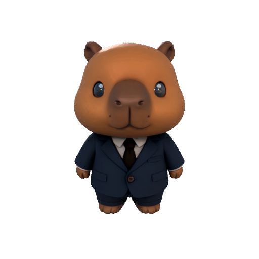 👾 Capybara in elegant suit・ STL File for 3D printing・Cults