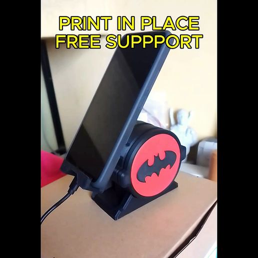 📞 BATMAN PHONE HOLDER LAMP・ STL File for 3D printing・Cults