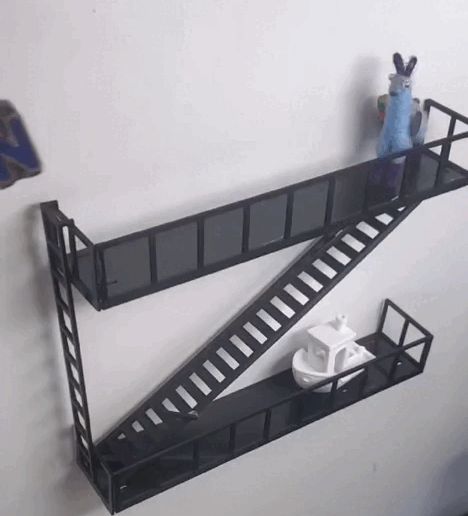 STL file Decorative ladder shelf 🪜 ・3D printing template to download・Cults