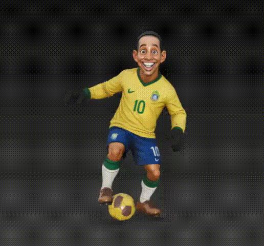 ⚽ Ronaldinho Chibi・ 3D File for 3D printing・Cults