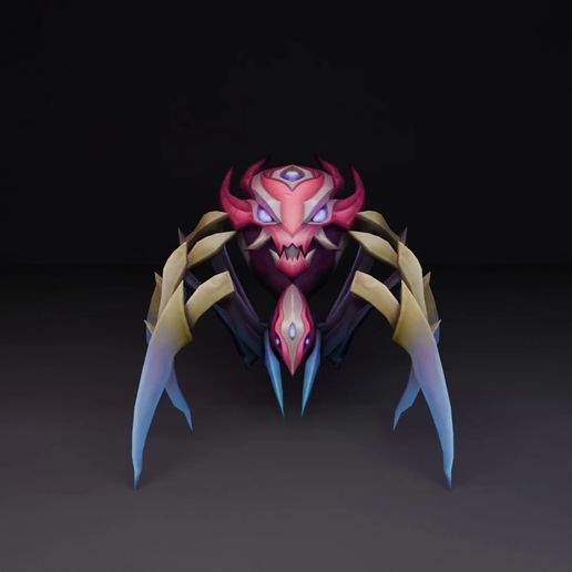 🕷️ Elise Spider Form - Skin Blood Moon・ OBJ File for 3D printing・Cults