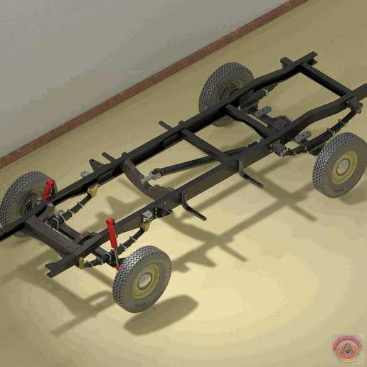 🚙 FORD PICKUP F1 - CHASSIS・ STL File for 3D printing・Cults