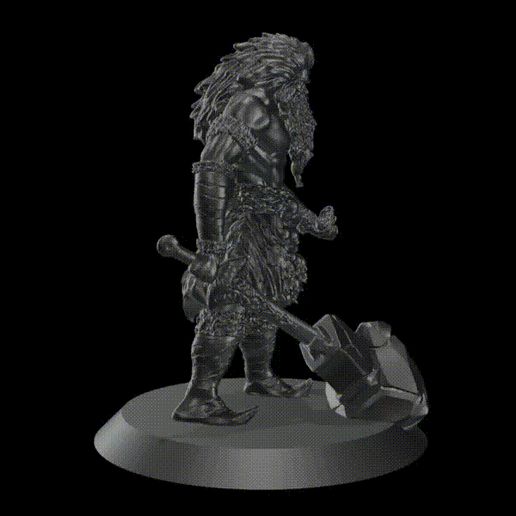 🗡️ Barbarian - DnD - V2 - Excalibur - by STF_CSC・Free STL File for 3D ...