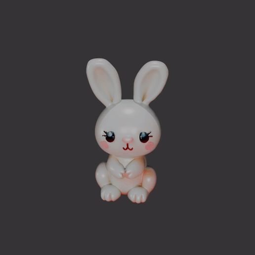 🐇 Bunny Rabbit STL for 3D Printing – Cute Easter Animal Figurine ...