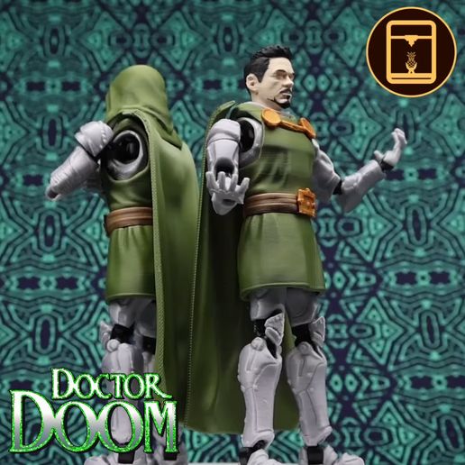 🩺 Doctor Doom Tony Stark FIGURE ARTICULATED Dummy 13・ 3D File for 3D ...