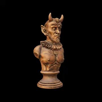 👤 Victorian Style Demon Bust 3D Model STL FBX OBJ GLB 3D print model ...