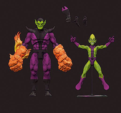 👾 Super skrull action figure・ STL File for 3D printing・Cults