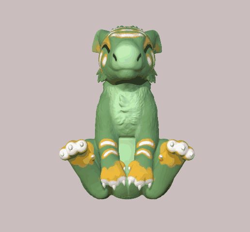 👾 Sitting Manokit・ STL File for ・Cults