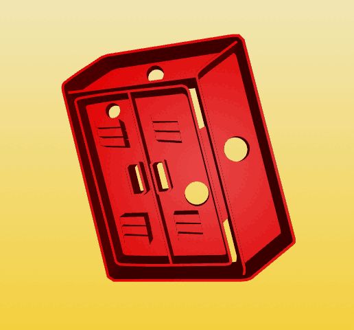 STL file school locker cookie cutter 🏫 (OBJ)・Design to download and 3D ...