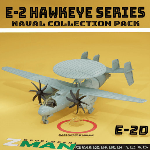🛩️ E-2D/K/T HAWKEYE V5 (4 IN 1) AERIAL REFUELING・ STL File for 3D ...