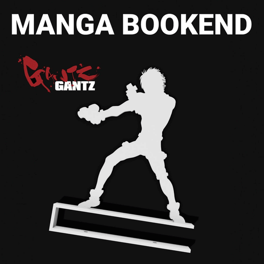 💬 Manga Book Clamp: Gantz, Gundam, Kaiju No 8, Trigun for 20mm shelf ...