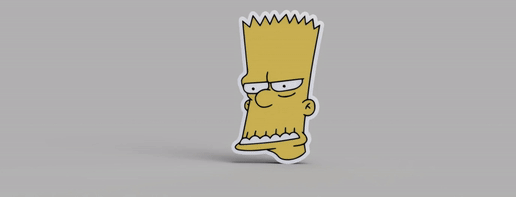 3D file BART SIMPSON LIGHT BOX 📦 ・Model to download and 3D print・Cults