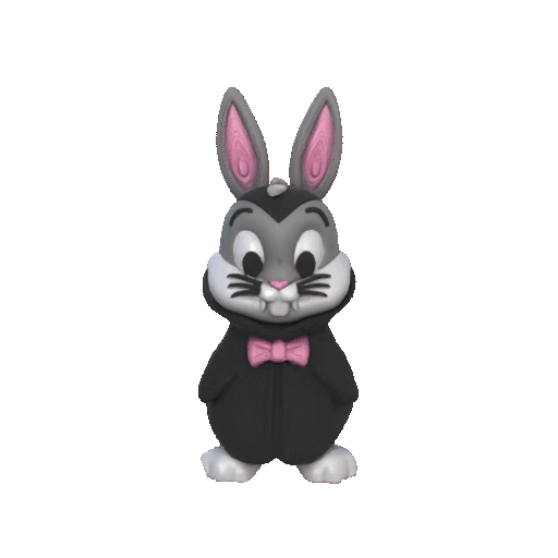 🎃 Bugs Bunny Dracula STL | Looney Tunes Halloween 3D Figure | Vampire ...