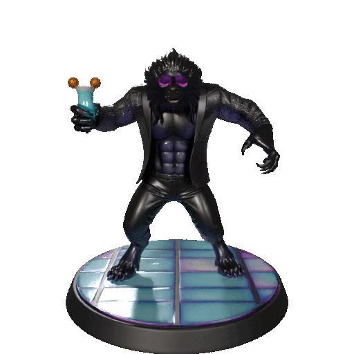 anthropomorphic werewolf