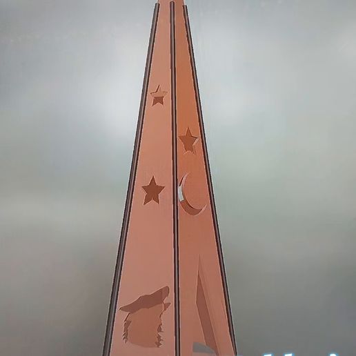 Archivo STL Tepee/Tipi Inverted Incense Holder ⛺ (OBJ)・Diseño de ...