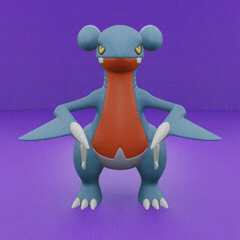 🐉 Pokemon No. 444 Gabite・ STL File for 3D printing・Cults