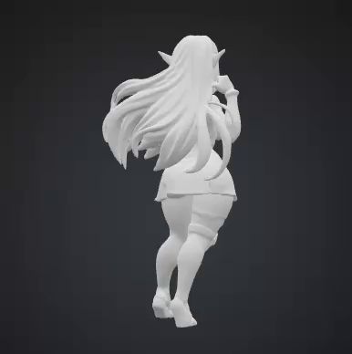 🧝 Thick Cute Elf・Free STL File for 3D printing・Cults