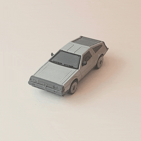 🧸 Delorean DMC-12 at 1:64 scale・ STL File for 3D printing・Cults