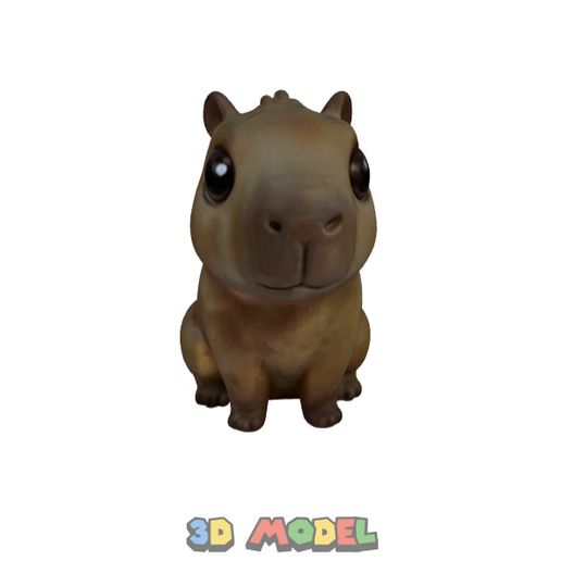👧 Capybara figurine・ STL File for 3D printing・Cults