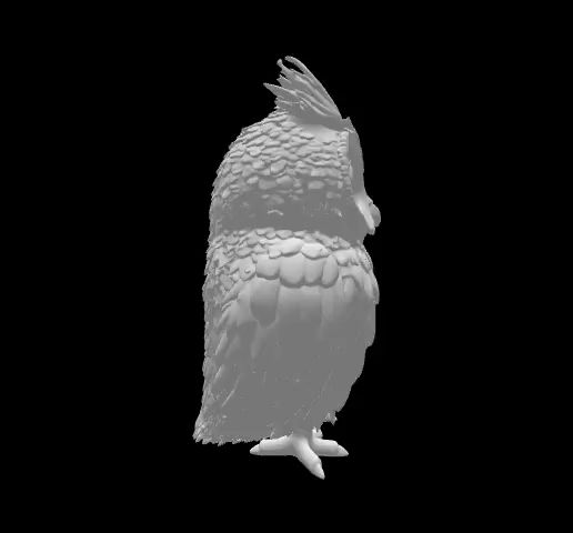 🦉 Whimsical Owl・ STL File for 3D printing・Cults
