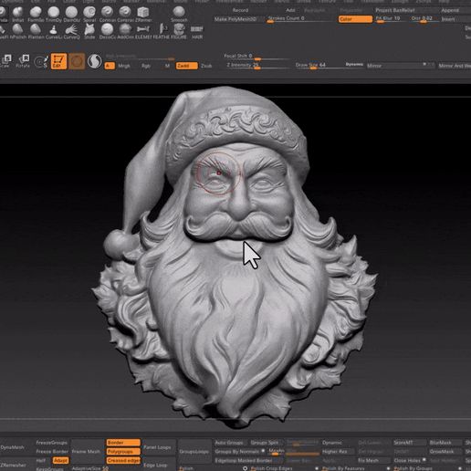 🎅 Santa Claus 3D Model for CNC and 3D Printing - Festive Digital Art ...