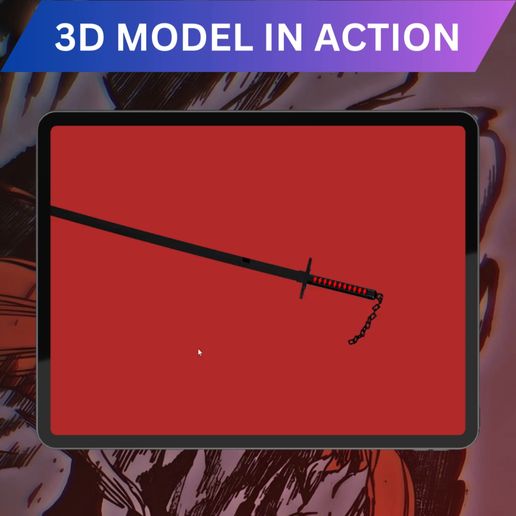 🗡️ Bleach - Ichigo Kurosaki's Bankai Tensa Zangetsu 3D Model for ...