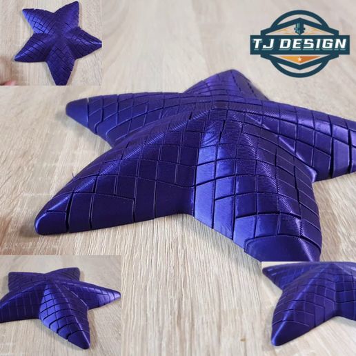 ⭐ Super Mario Star flexible // print-in-place・ STL File for 3D printing ...
