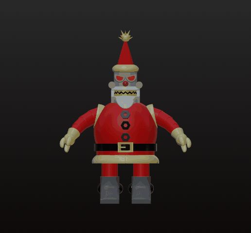 🎅 Santa Robot・Free 3D File for ・Cults