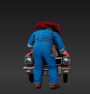 🧑‍🔧 Realistic Garage Mechanic - Miniature for Car Model Dioramas・ STL ...
