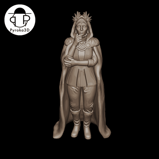 🎲 Lady Elara - miniatura dnd 28mm・Archivo 3D para Impresión 3D・Cults