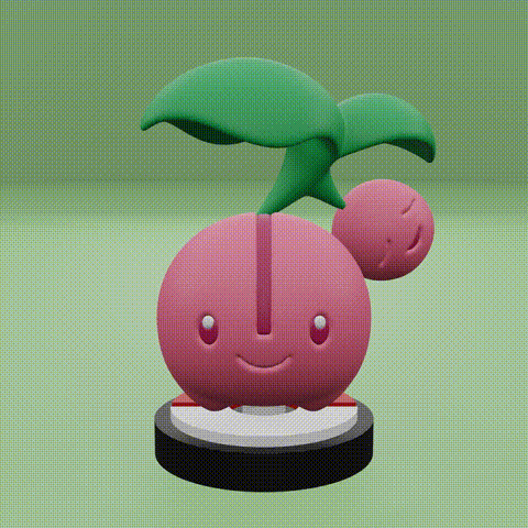 STL file Pokemon No. 420 Cherubi 🐉 ・3D print design to download・Cults