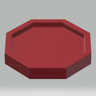 3d octagon shape