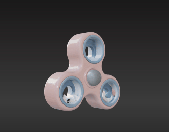 👌 Compact 3-Lobed Fidget Spinner – Easy Print, Smooth Rounded Design ...