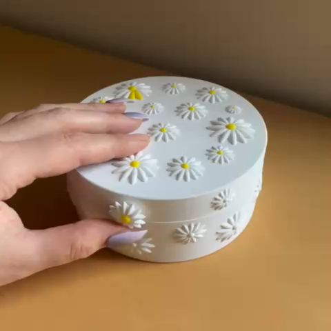 📦 Daisy Jewelry Box・ STL File for 3D printing・Cults