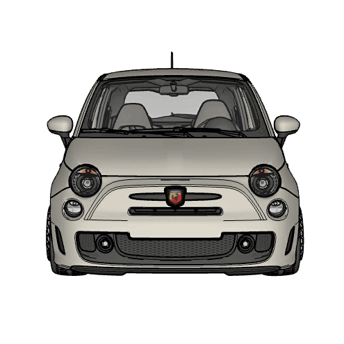 Archivo STL FIAT Abarth 595 🏠 ・Modelo imprimible en 3D para descargar・Cults