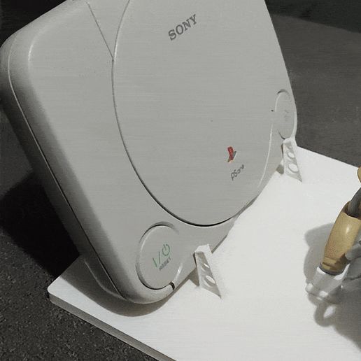 🎮 Playstation One stand and controller・ STL File for 3D printing・Cults
