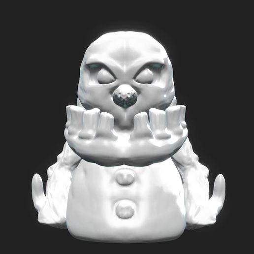 OBJ file Frost E. Snowman ☃️ ・3D printing template to download・Cults