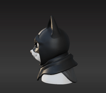 🦇 Bat Hero Pet Cowl - Lightweight Costume Mask for a Cat・ STL File for ...