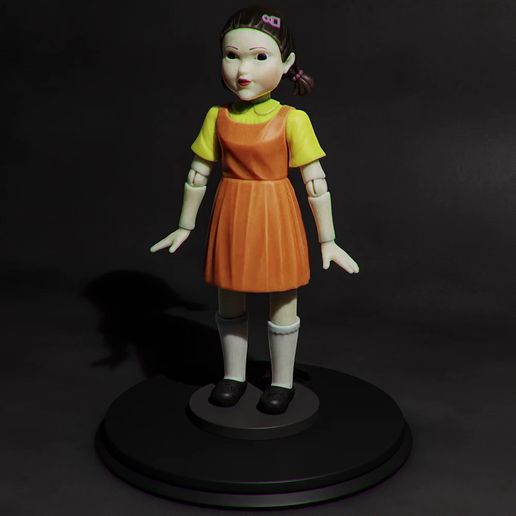 🦑 Young Hee Doll I Squid Game fan art・ 3D File for 3D printing・Cults