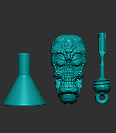 💀 MINI SNIFFER CANISTER INHALER CANISTER - KATRINA SKULL・ STL File for ...