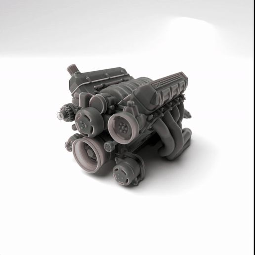 STL file 🚗 V8 LS3 MODEL ENGINE 🏁 (OBJ)・3D printable model to download・Cults