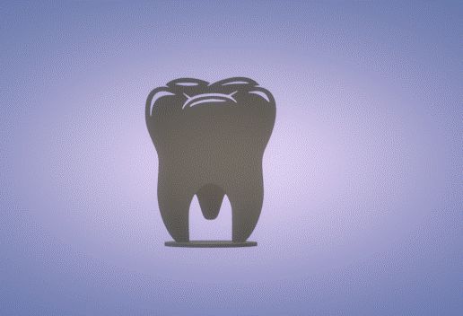🦷 Molar photo stand・ STL File for 3D printing・Cults