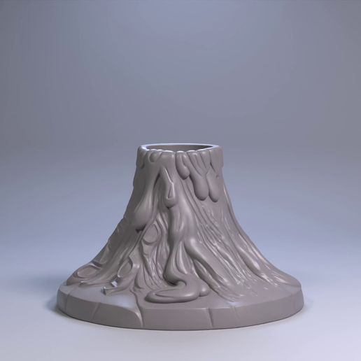 🌋 Volcano Pen Holder – Pencil Holder - Erupting Desk Organizer, STL ...