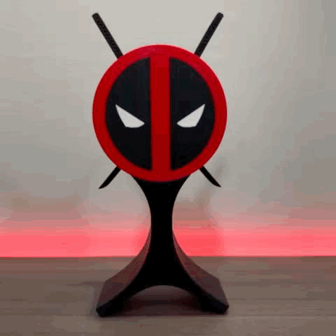 🎧 Deadpool Headset Stand・ STL File for 3D printing・Cults