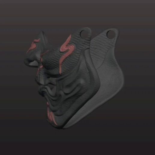 🗡️ Oni mask・ STL File for 3D printing・Cults