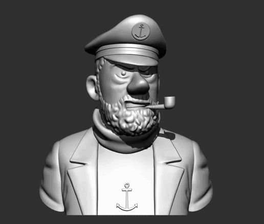 👤 Captain Haddock・ 3D File for 3D printing・Cults