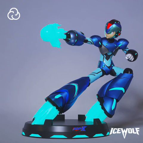 🤖 Megaman X - Pose3・ STL File for 3D printing・Cults