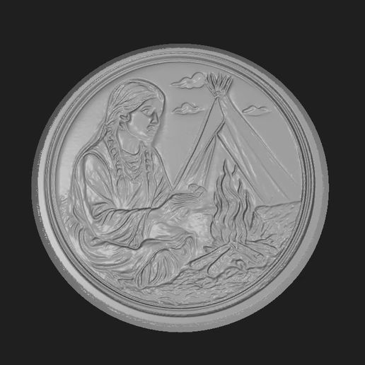 🔥 KEEPER OF THE FLAME COIN TOKEN WALL ART・ STL File for 3D printing・Cults